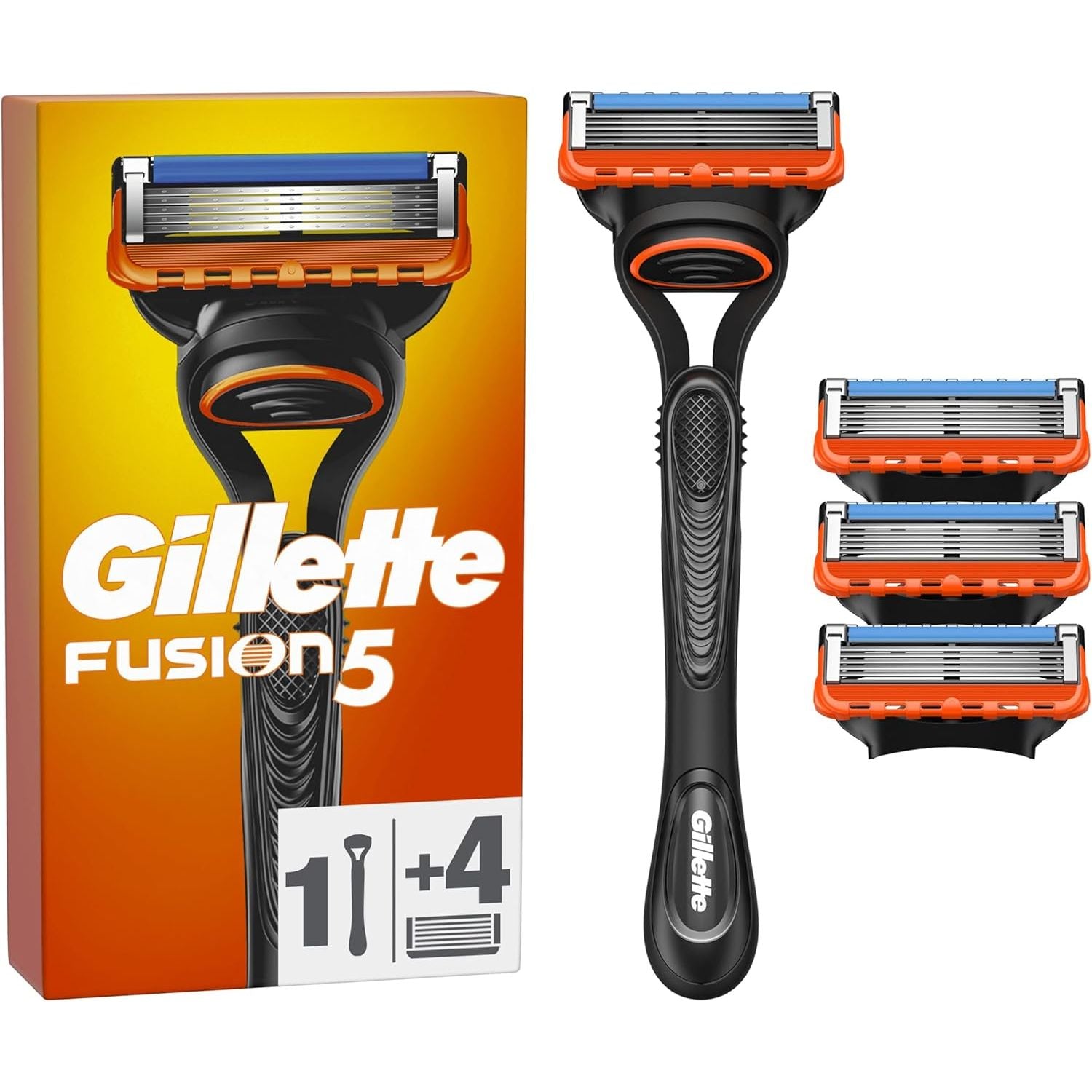 Gillette Fusion5 Razor For Men + 3 Blades